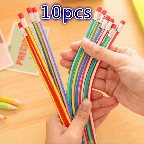 10pcs/lots Creative stationery folding, constant bending, soft pencils ...