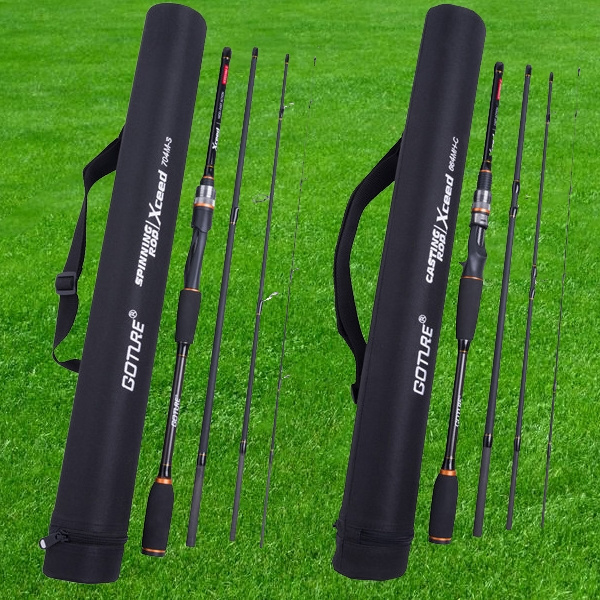 Ultralight 1.98-3.0m Casting Rod Spinning Rod 4 Sections M,MH Power Rod ...