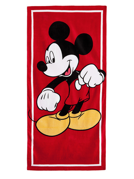 Mickey Mouse Beach Towel 58" x 28" Pool Bath Disney Boys Girls Red | Wish