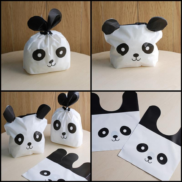 20 pcs/lot Cute Panda Packaging Candy Bags For Wedding Food Grade ...