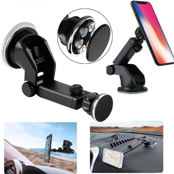 Retractable Car Mount Holder Car Magnetic Dashboard Window Phone Tablet ...