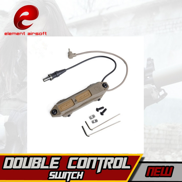 Element Tactical Augmented Pressure Mount Double Control Switch for PEQ ...