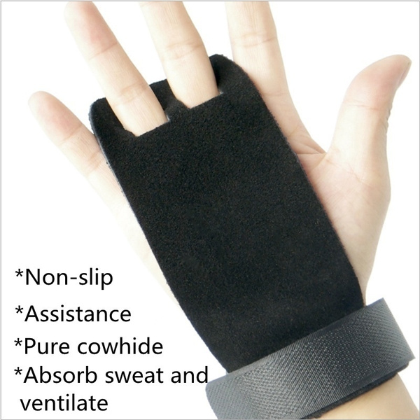 1PC PRO Gym Training Leather Palm Protector Size S/M/L Pull Up Weight ...