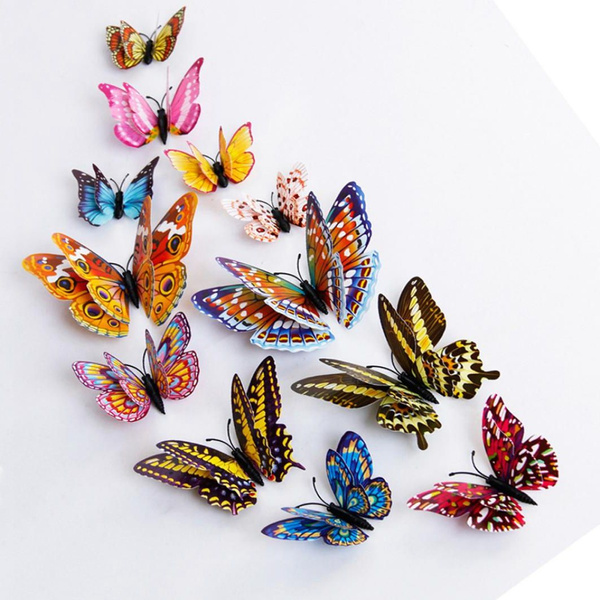 12pcs 3D Sticker Art Design Decal Design Decal Art Wall Stickers Room ...