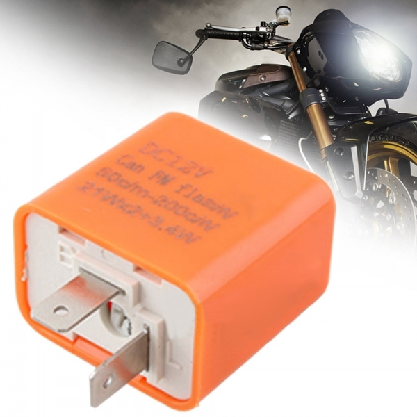 1pc 2Pin Adjustable LED Flasher Relay For Motorcycle Turn Signal ...