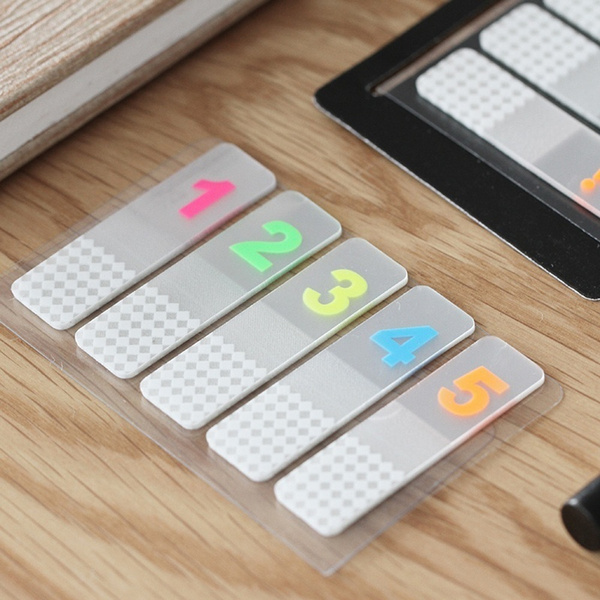 New Arrival 100 Pages Number Letter Symbol Sticker School Supplies Memo ...