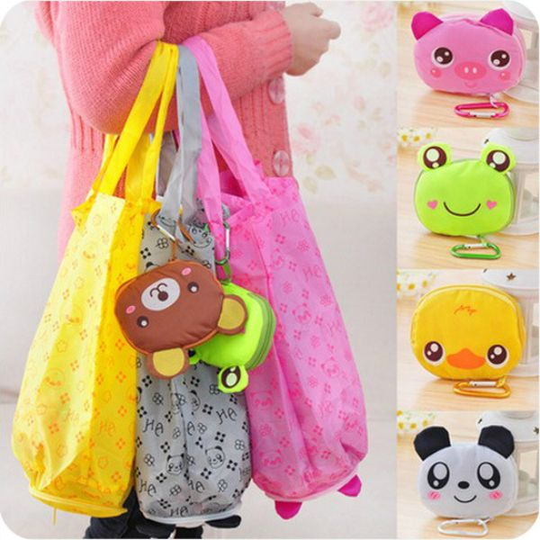 Eco Fashion Storage Handbag Cute Animals Foldable Shopping Tote Bags ...