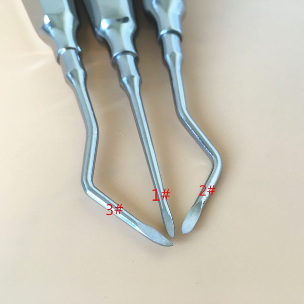 3pcs Dental Elevators Surgical Instrument Extraction Root Tip Apical ...