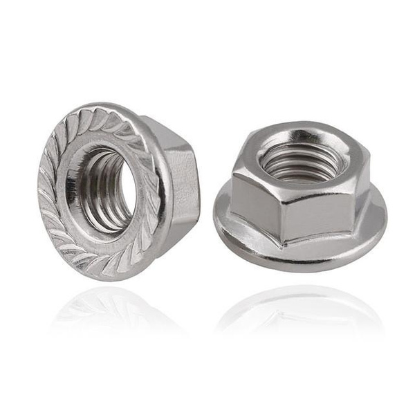 M2.5 M3 M4 M5 M6 M8 M10 M12 M16 Stainless steel 304 Flange nut with Serration and without ...