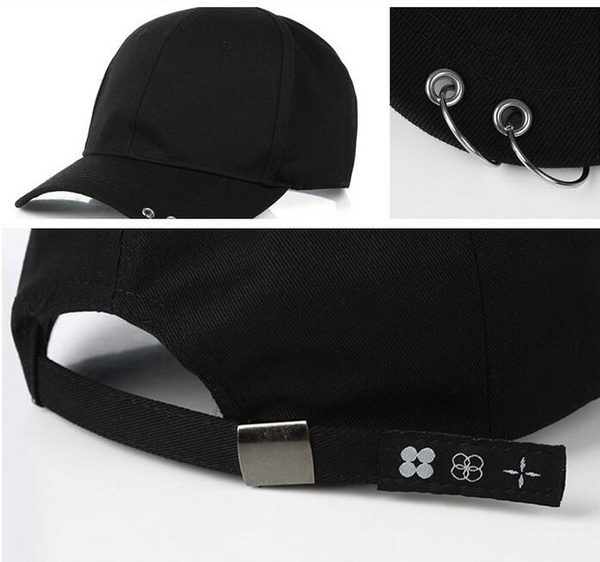 Baseball cap met ringen bts jimin hoed bts suga cap BTS LIVE DE VLEUGELS TOUR kpop bts cap Iron ...