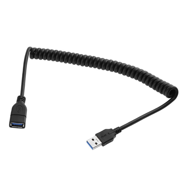 USB 3.0 Extension Cable Male to Female Extender Data Cord Coiling Wire ...