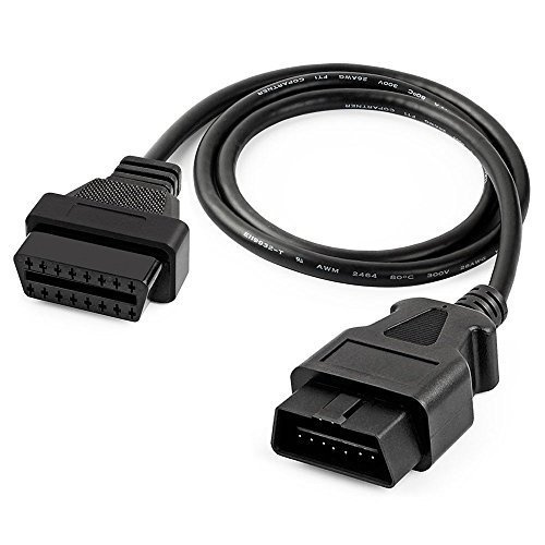 BLUEXIN 5ft OBDII 16Pin Male to Female Diagnostic Extension Cable ...
