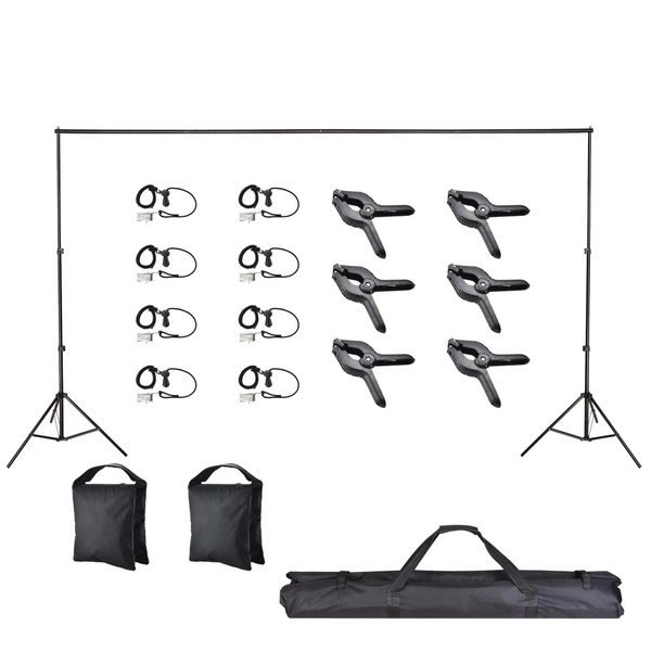 Yescom Backdrop Stand Kit 2M x 3M Adjustable Background Support System ...