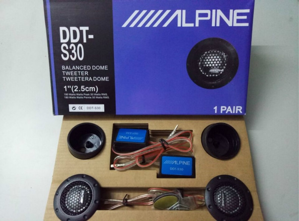 ALPINE DDT-S30 1" Soft Dome Balanced Car Tweeters 360W | Wish