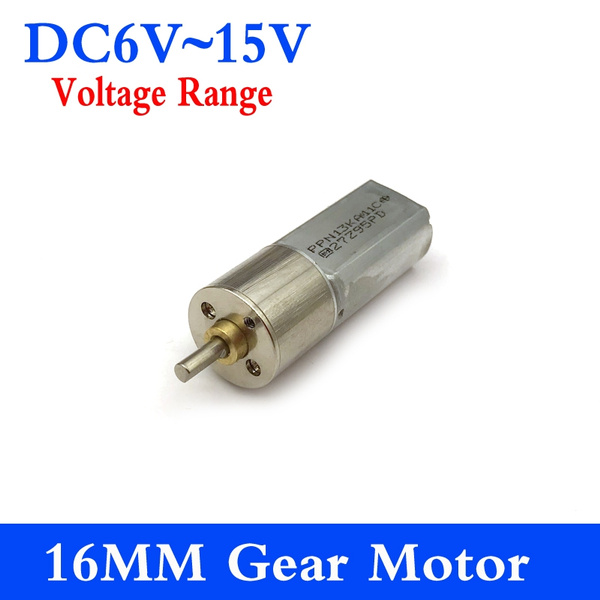 400RPM DC 12V Motor Powerful High Torque DC Gear Box Motor 16mm 12V ...