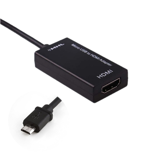 New Mini Micro USB To HDMI TV MHL Adapter Cable for Android Mobile ...