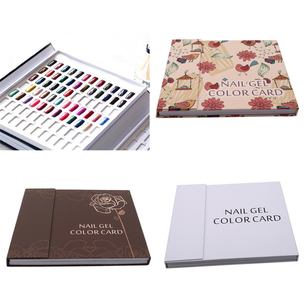 Manicure 120 Color Inlaid Nail Polish Color Card Box Nail Polish Color ...