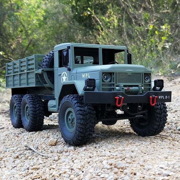 Remote Control Car Military Truck WPL B-16 1:16 4WD RC Military Truck ...