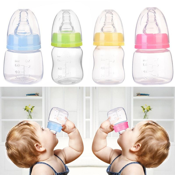 Portable Natural Feel Baby Mini Nursing Bottle Standard Caliber for ...