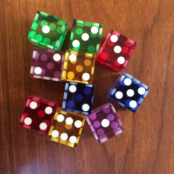 1PC 16mm/19mm Right-angle Transparent Casino Craps Dice Grade Razor ...