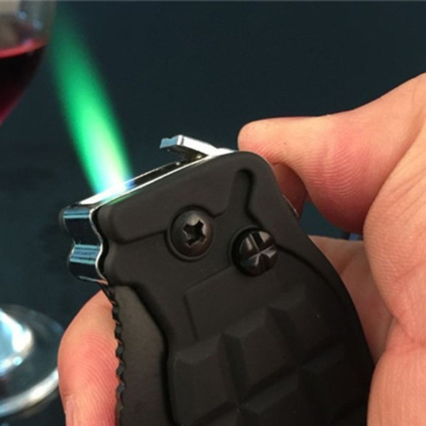 New windproof inflatable grenade with knife lighter | Wish