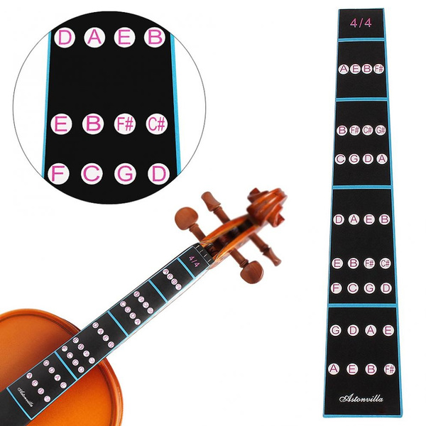 4/4 Violin Fingerboard Sticker Fretboard Indicator Note Label Fingering ...