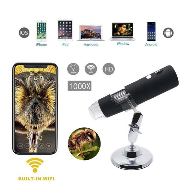 1000X 8 LED USB Digital Wifi Microscope Camera Mini Wifi Microscope ...