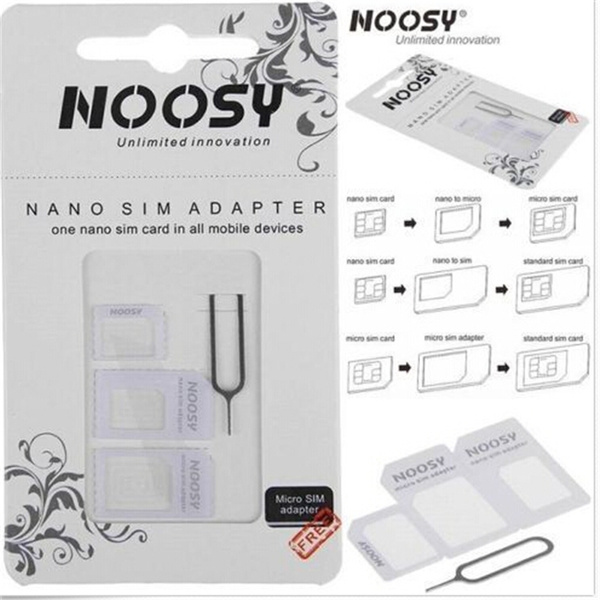 Universal SIM KIT 4 in 1 Adapter Micro Nano Mini SIM Card Adapter Pin ...