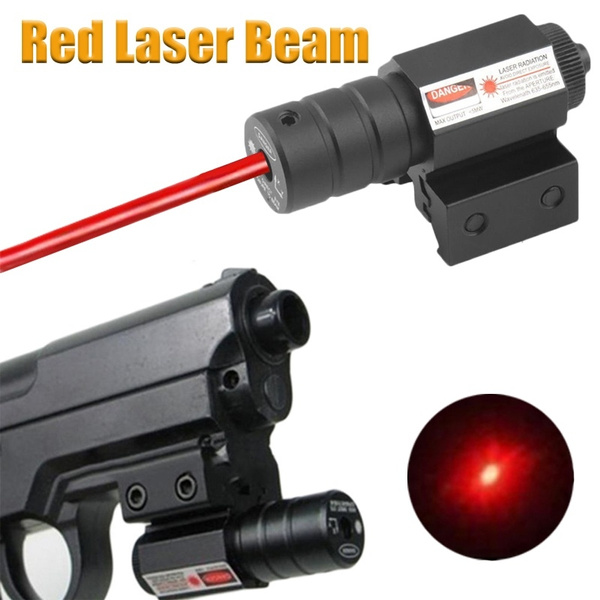 2018 Red Laser Beam Tactical Mil-Dot Scope Hunting Rifle Sight With ...