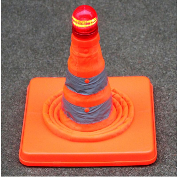 LED Road Hazard Block Lamp Flashing Safty Traffic Cone Topper Warning ...