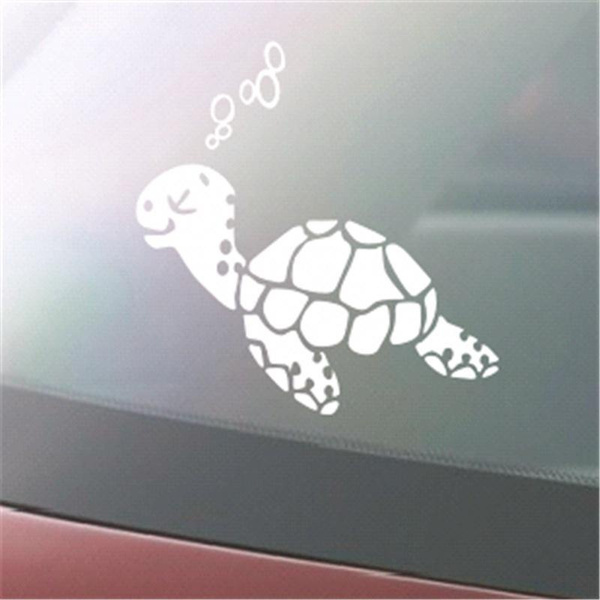 Cute Sea Turtle Vinyl Decal Sticker Car Truck Laptop Auto Window ...