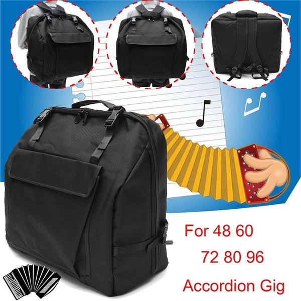 Padded Accordion Gig Bag Carry Case For 32/48/60/72/80/96 Piano ...