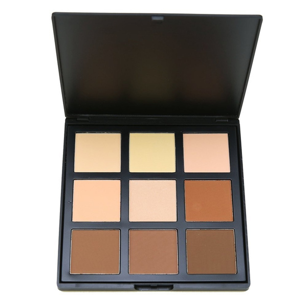 Face Base Foundation Palette 9 Color Natural Contour, Vodisa ...