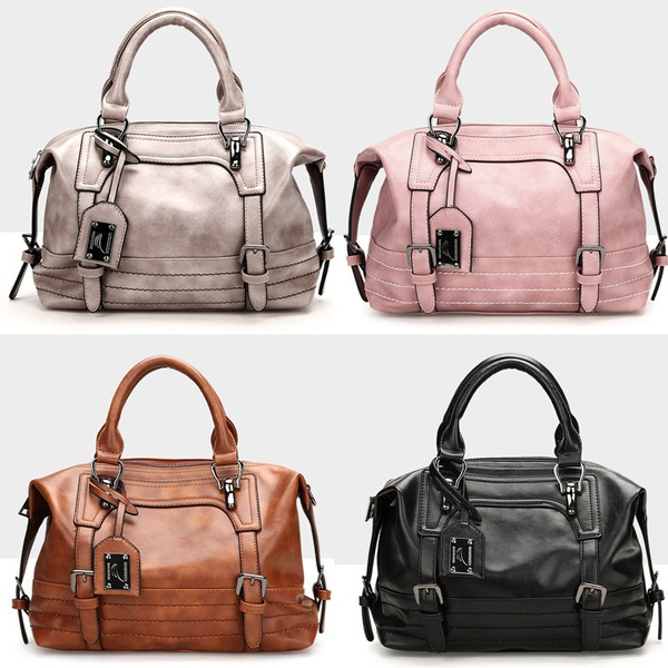 2018 Fashion Women PU Leather Tote Satchel Purse Lady Messenger Handbag ...