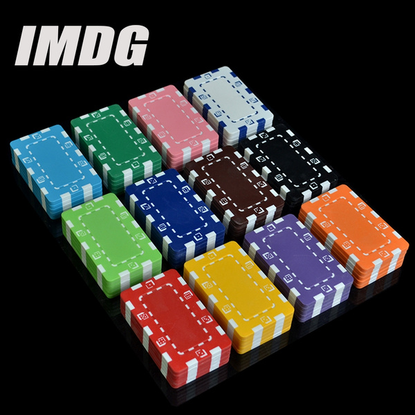 5pcs A Pack ABS Rectangle No Face Value Blank Square Chip Baccarat ...