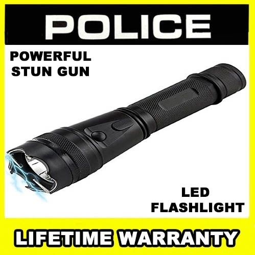 High-power rechargeable outdoor tactical anti-wolf LED flashlight torch ...