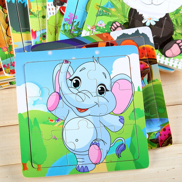 Wooden Puzzle Puzzle Board Children's Puzzle Toys 9 Wooden Children ...