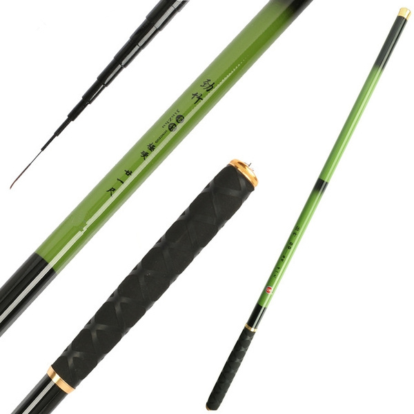 Telescopic Carbon Fishing Rod Feeder Carp Fishing Pole Stream Power ...
