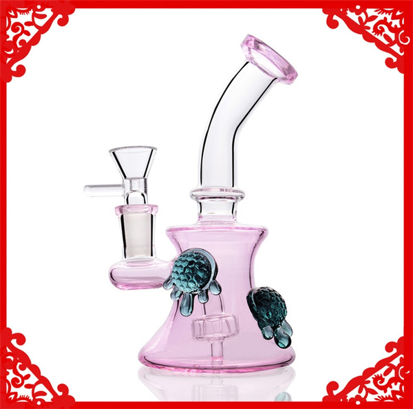 8Inch Small Glass palm size bubbler with Cute Design | Wish