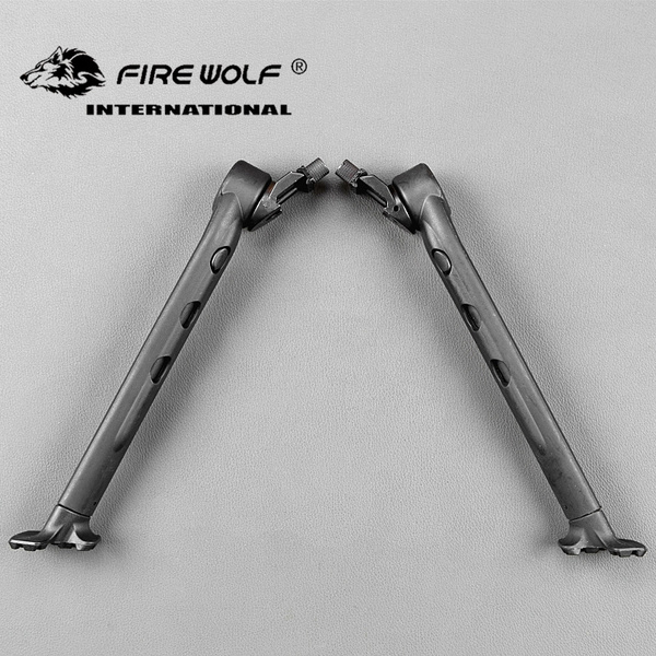 FIRE WOLF Split stand black Excelvan Barrel Adjustable Tactical Bipod ...