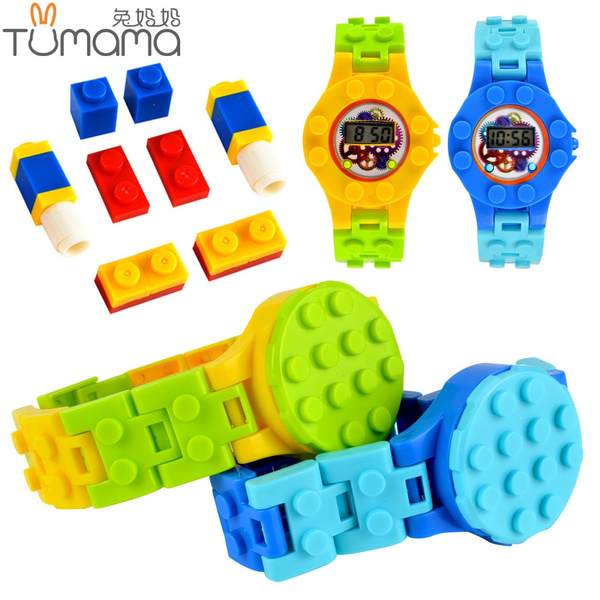 Tumama Digital Watch Blocks Baseplate Compatible Legoed Minecrafted ...