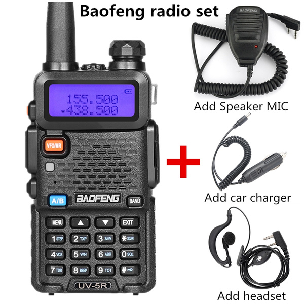 Portable Radio Two Way Radio Walkie Talkie set 10km Baofeng UV-5R for ...