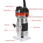 220V 35000RPM 530W 1/4 '' Electric Trimmer Hand Wood Laminator Tool ...