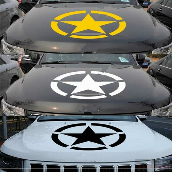 50cm 55cm US Army Star Vinyl Car Decal Bumper Sticker WW2 Willys ...