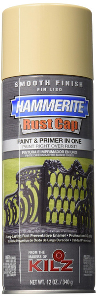 Masterchem Industries 42200 Hammerite Rust Cap Smooth Enamel Finish, 12 ...