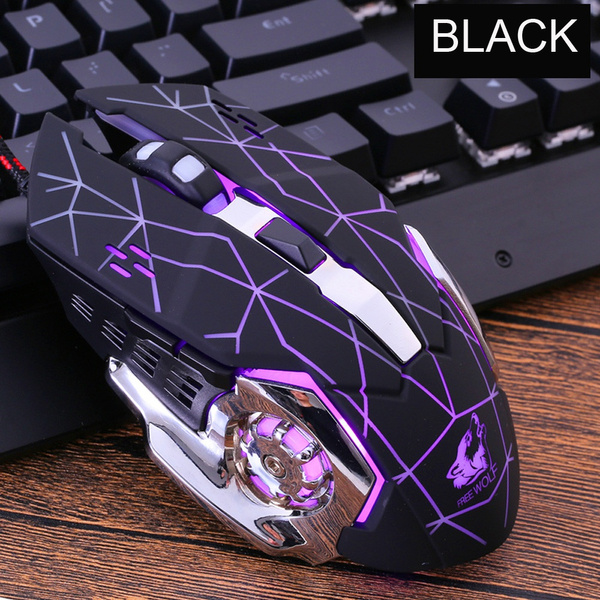 Wired LED Light 4000DPI Optical Usb Ergonomic Pro Gamer Gaming Mouse ...