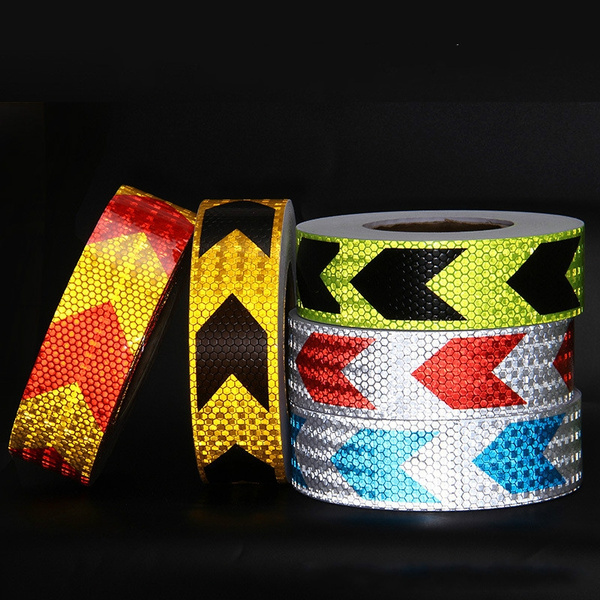 5cmx300cm Arrow Reflective Tape Safety Caution Warning Reflective ...