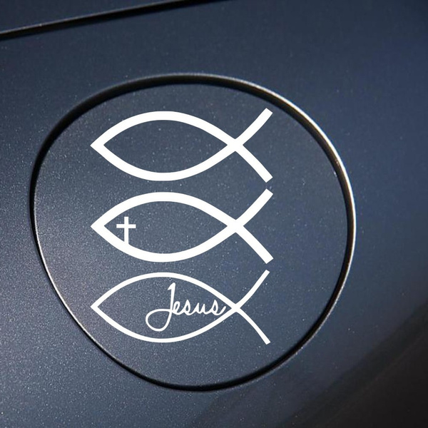 Jesus Fish Car Sticker God Christian Cross Vinyl Car Decal | Wish