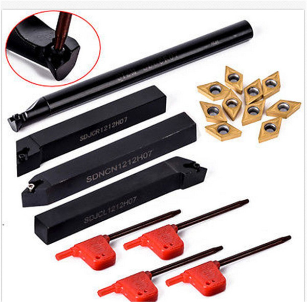 Professional 14 in 1 Lathe Turning Tool Holder Boring Bar DCMT0702 ...