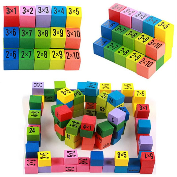 Baby Wooden Toys 99 Multiplication Table Math Toy Baby Learn ...
